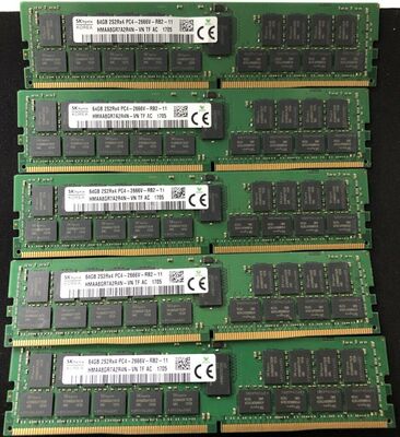 SK 海力士 64G DDR4 4DRX4 PC4-2666V ECC REG LRDIMM 服务器内存