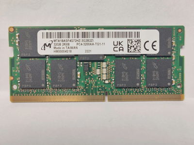 MT/镁光 MTA16ATF4G64HZ-3G2B4 32G 2RX8 DDR4 3200 笔记本内存条