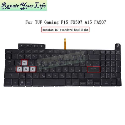 RU全新FX517 FX707 FA507 FX607J ZR/ZC/ZV/ZE/RC/RM键盘TUF507R