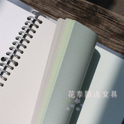 莫兰迪色满乐文彩色活页纸方格