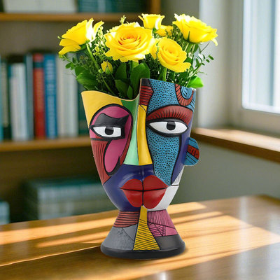 跨境爆款迷魅抽象多彩花