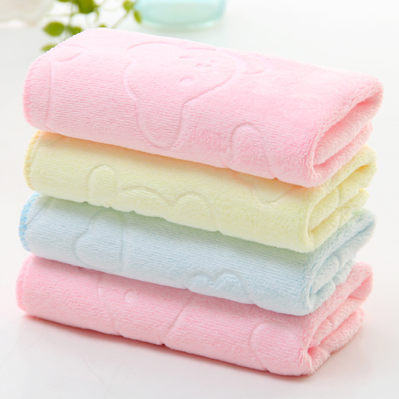 宝宝小毛巾婴儿小方巾超柔软儿童口水巾洗脸毛巾非纯棉纱布喂奶巾_虎窝淘
