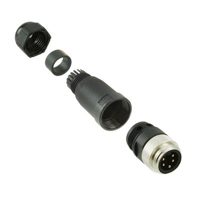 Molex 圆形连接器 5路 M12-5 公引脚 插头 1300170029