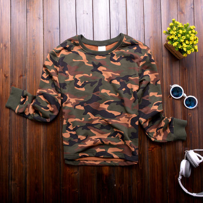 fog高街暗黑侃爷迷彩卫衣