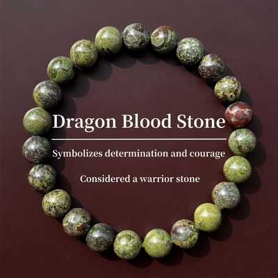 temu希音tk跨境爆款手链手工制作龙血石手链男女通用手镯厂家