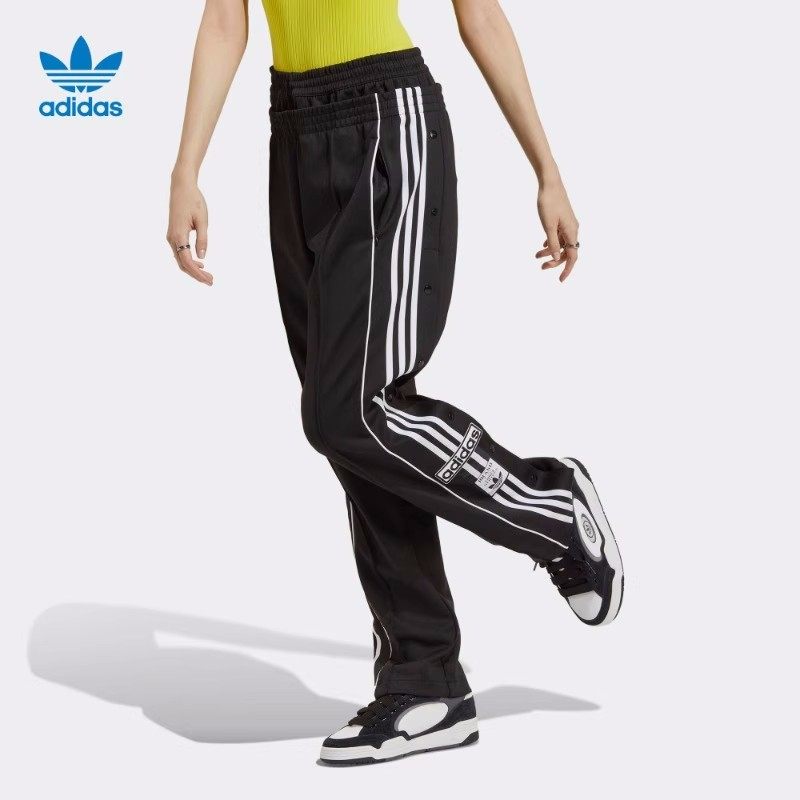 Adidas阿迪达斯三叶草运动裤女子休闲经典直筒长裤 IC5586 IC5585_虎窝淘