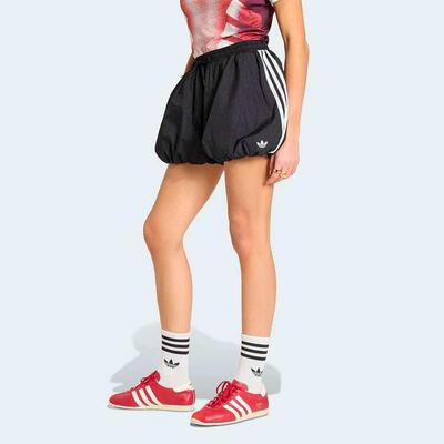 adidas三叶草女透气灯笼短裤