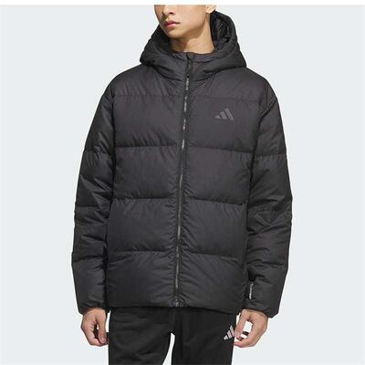 阿迪男装休闲百搭连帽保暖羽绒服