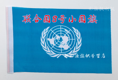 8号联合国旗帜 户外广场旗帜 外交旗大旗手拿手挥舞小国旗23467号