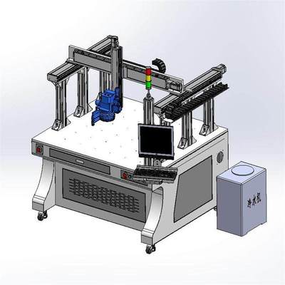 龙门式激光焊接机X2656   3D图纸 机械设计素材 SW模型
