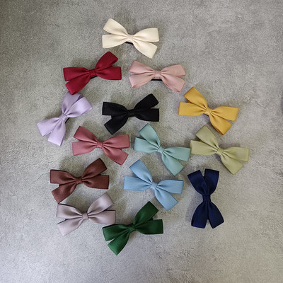 囡豆儿弹簧夹织带甜美原创发夹