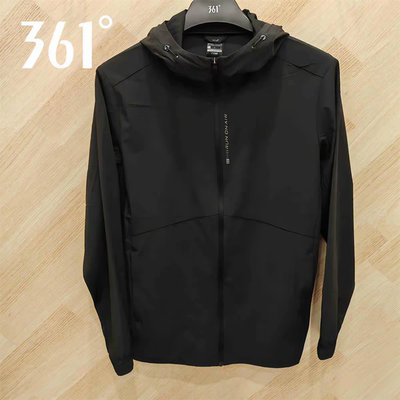 361度男士连帽单风衣新品2025夏防晒服男子冰感皮肤衣552522051A