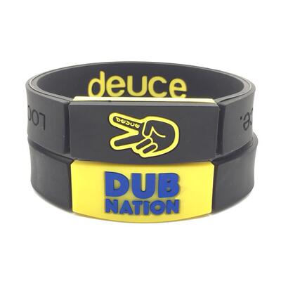 金州勇士队DUB Nation纪念手环圈DEUCE胜利手势篮球运动训练腕带