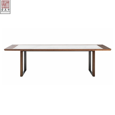 岩板餐桌多人餐桌椅组合会客桌