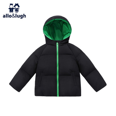 【反季降价清仓】allolugh儿童男羽绒服保暖鸭绒短款连帽中小宝宝