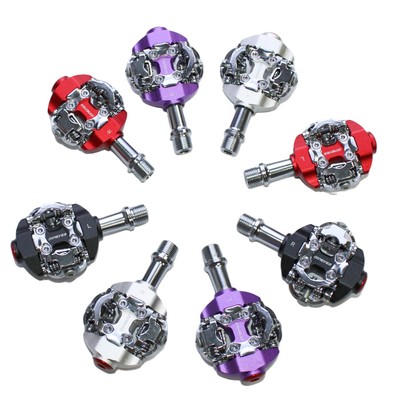 Gineyea山地自行车自锁锁踏铝合金SPD自锁脚踏带锁片密封轴承脚蹬