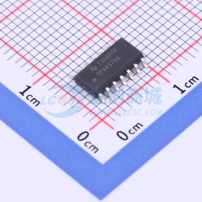 运算放大器 OPA4374AIDR SOIC-14 TI/德州 电子元件配单原装正品