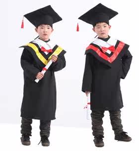 摄影毕业结业/小学毕业照博士服装/演出服装博士服儿童博士礼服