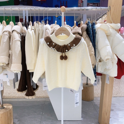 冬季新款imau奕玛正品女小童装圆领加厚打底衫儿童毛衣48SF230202