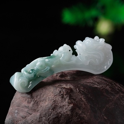 飘花玉坠望子成龙带证书缅甸翡翠