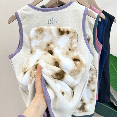 宛若小暖炉~抗起球加厚绒背心女