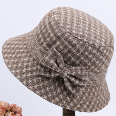 中老年人帽子女秋冬天妈妈渔夫帽加厚保暖盆帽奶奶婆婆老太太布帽