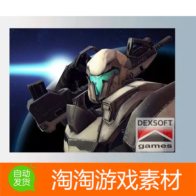 Unity3d Futuristic Soldier 写实未来战士士兵角色模型素材包