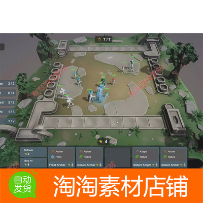 Unity Auto Chess 1.0 回合制自走棋云顶游戏项目模板源代码素材