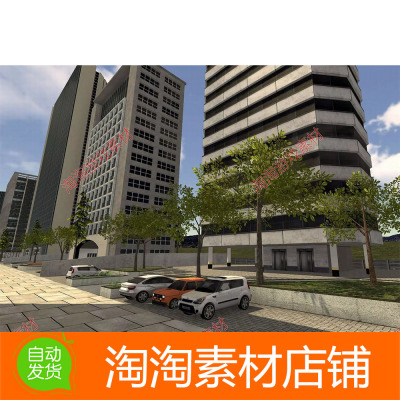 Unity3d Urban buildings Pack 02 v1.0 城市高楼大厦建筑模型