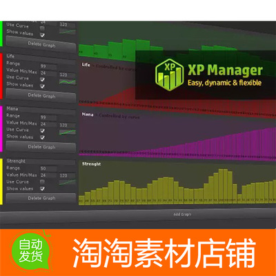 Unity3d XP Manager v1.8 实用工具插件