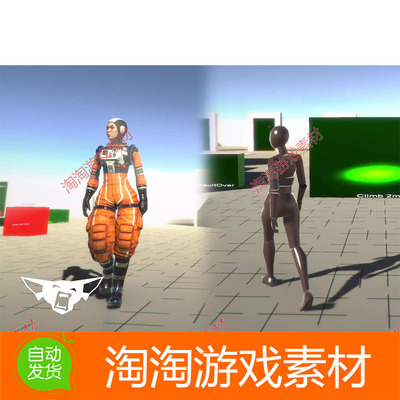 Unity3d Female Movement Animset Pro 1.1女性运动角色动作