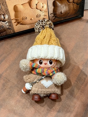 适用4.0拉布布四代10cm迷你版娃衣套装衣服衣服可爱labubu套装