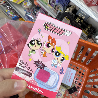 泰国直邮 泰国Charmiss飞天小女警限定系列腮红高光唇釉眼影盘711