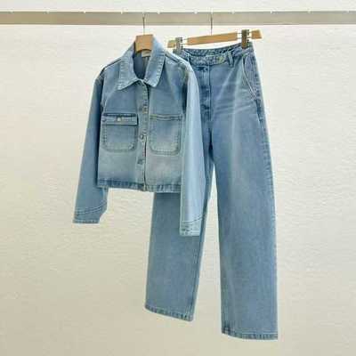 STATEMENT纯棉春夏质感牛仔套装