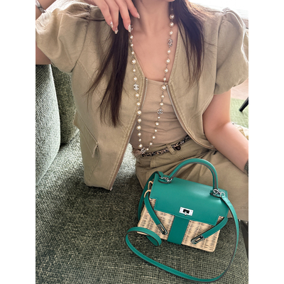 Scout 波西废土风 复古砂洗色牛仔夏季气质小外套+牛仔裤女夏季