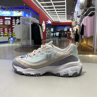 Skechers斯凯奇熊猫鞋女夏季款运动鞋休闲鞋厚底老爹鞋11947-NTLB
