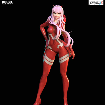 T082 Zero Two 零二 GK白模手办 光固化3D打印 STL图纸 sfw