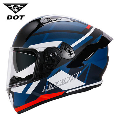 dot全盔摩托车头盔全覆式机车街车四季男女骑行3C认证冬夏季