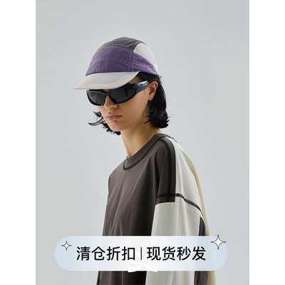 遮阳防晒撞色可调节休闲帽