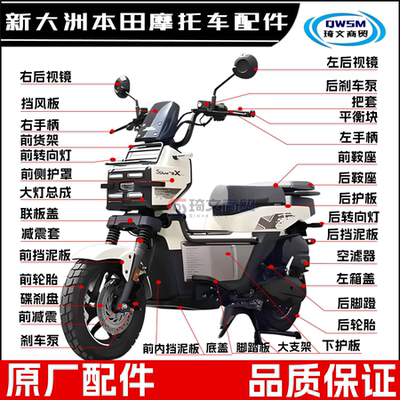 新大洲本田SquareX125祖玛外壳观