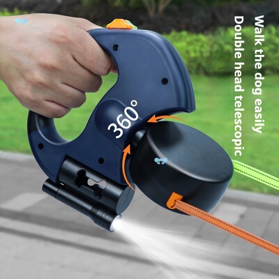 2 in 1 Pet Leash That Can Rotate 360 ° And Stretch Easy To