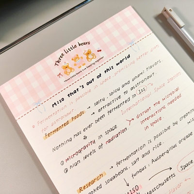 creamsoda奶油苏打拍纸本信纸便签笔记本学习纸文具