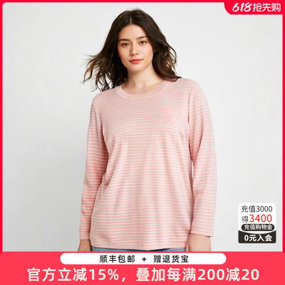 休闲T恤条纹宽松时尚