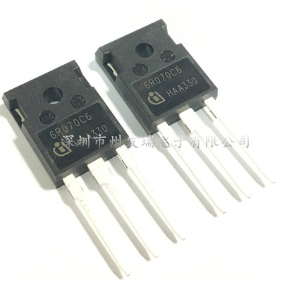IPW60R070C6  6R070C6  N通道  晶体管 600V/53A  TO-247  原装