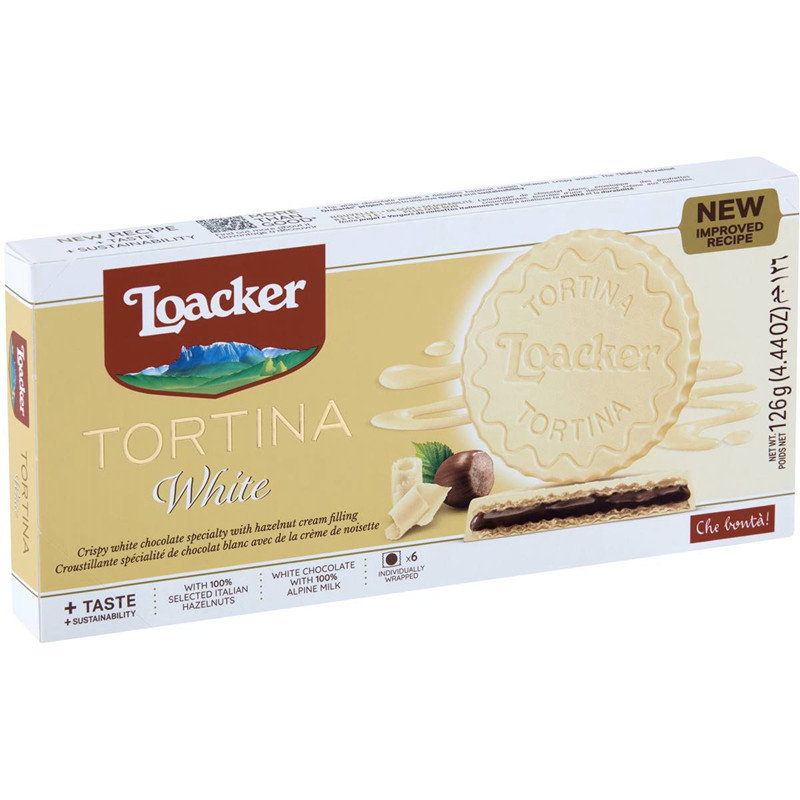 Loacker Wafers White Tortina莱家白巧华夫饼干澳洲代购 125g_虎窝淘