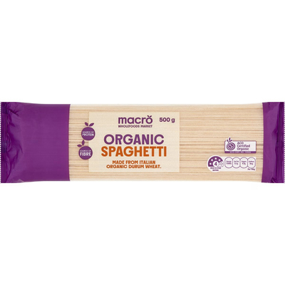 Macro Organic Spaghetti Pasta 500g 有机意大利面宝宝辅食 澳洲