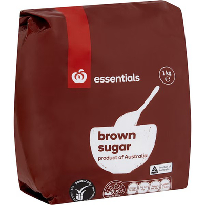 Essentials Brown Sugar 1kg WOOLWORTHS 蔗糖提炼烘焙糖澳洲代购