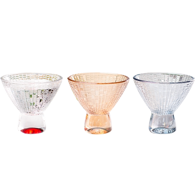 罗派创意风玻璃茶盏冰淇淋杯