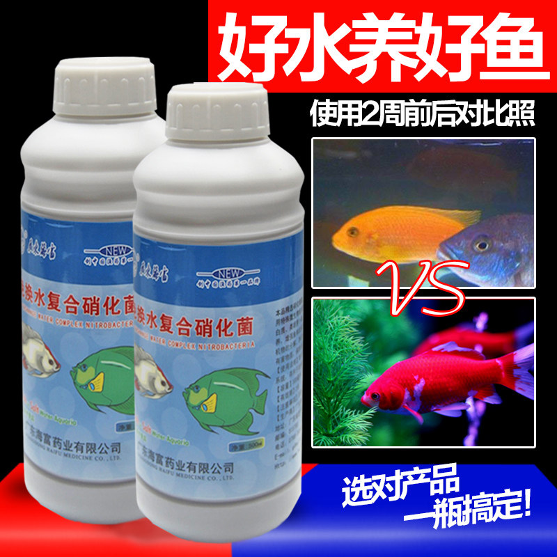 GMP认证好用的硝化菌养鱼常备--海富免换水复合硝化菌200ML