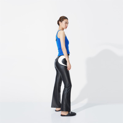 MACHETE镶嵌皮质长裤 Machete Panele d Leather Pants